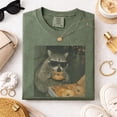 Comfort Colors Raccoon Eating Bagel Graphic Tee, Funny Animal Meme ...