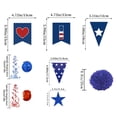 4th of July Party Supplies Set, Red White Blue Paper Fans,USA Flag ...