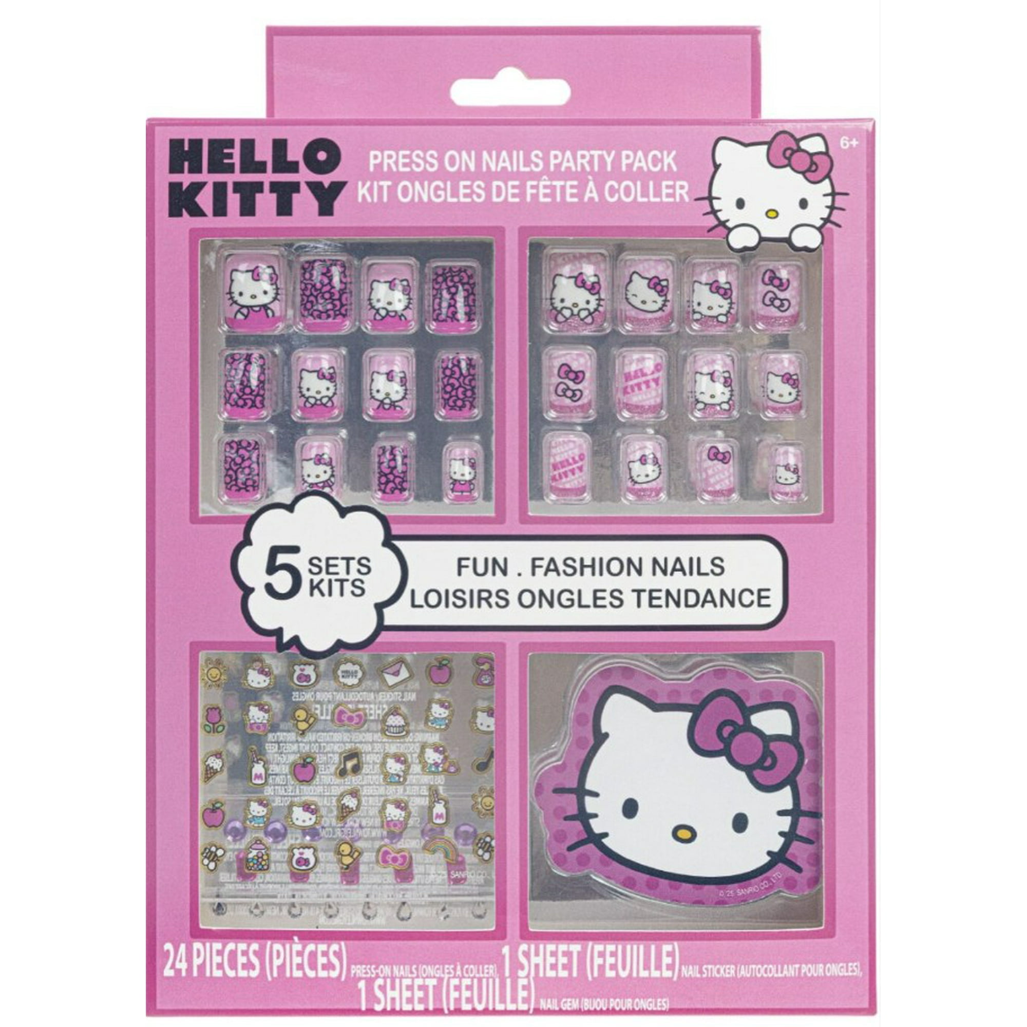 Click here for Hello Kitty 24pk Pink Press On Nails S prices