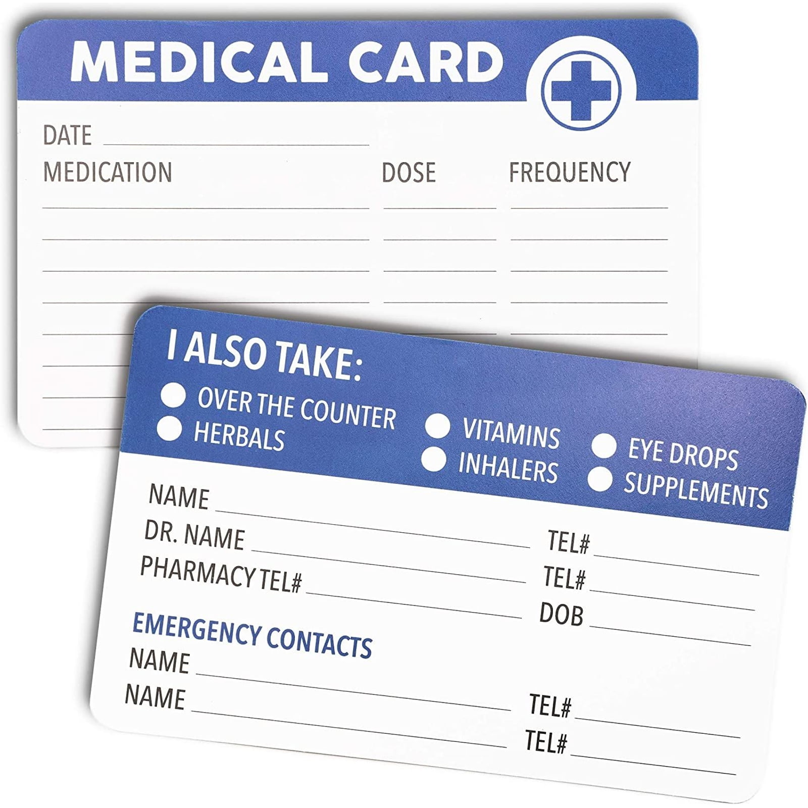 Medication Card Template