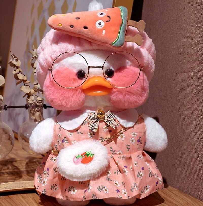 30 cm lindo Lala Fanfan café amarillo pato peluche mu?eca bebé juguete ...
