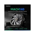 Sudokoo MACH140 140mm Case Fan: PWM Quiet PC Fans with FOC Motor - 4 ...