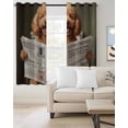 Abstract Puppy Blackout Curtains for Bedroom/Living Room, Thermal ...