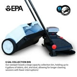 Tomahawk Power 22" Push Sweeper with Double Brush System and 18V ...