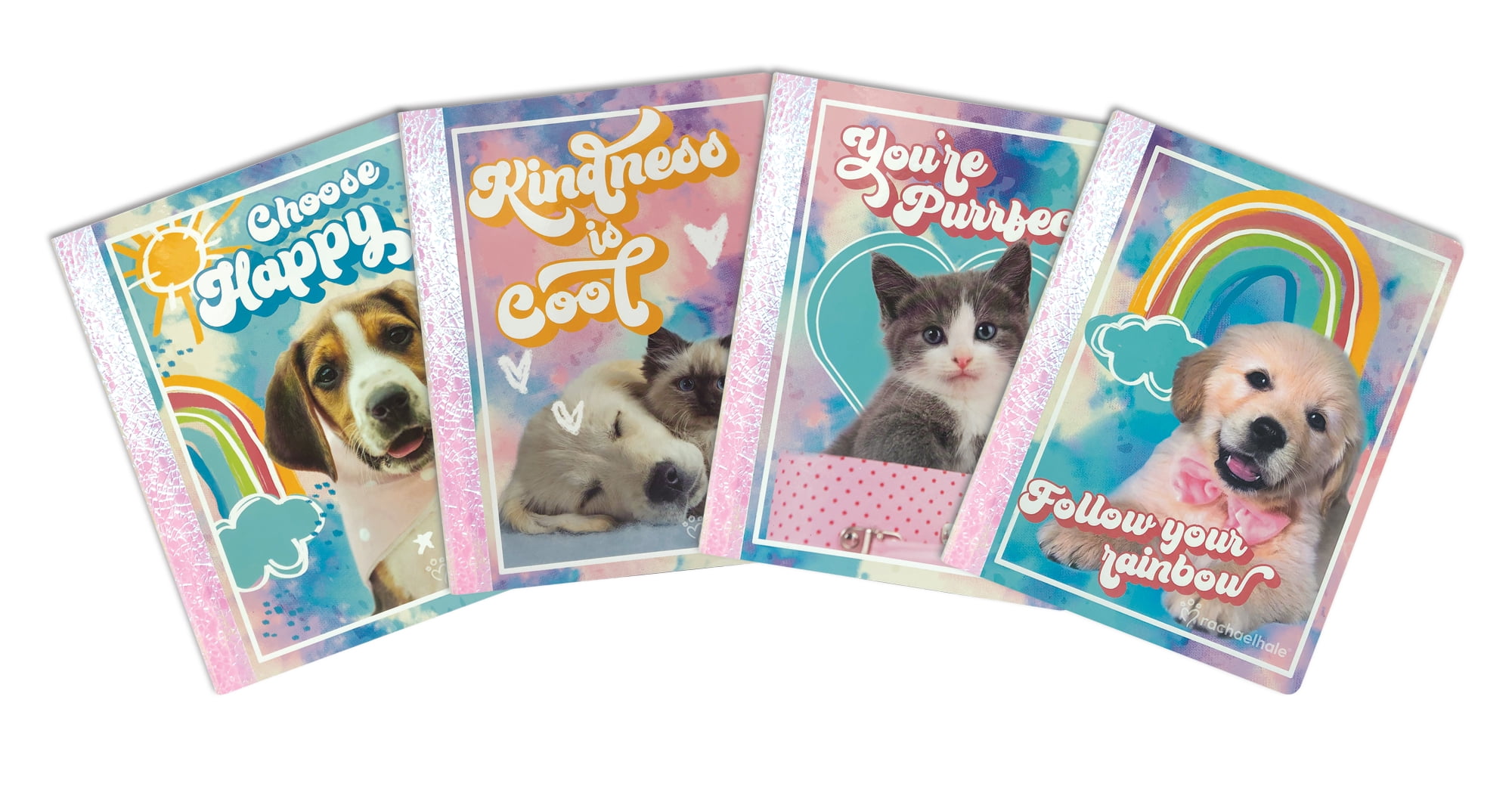 Cat/Dog 4 Pack, Hardcover Composition Book, Wide Ruled - Walmart.com