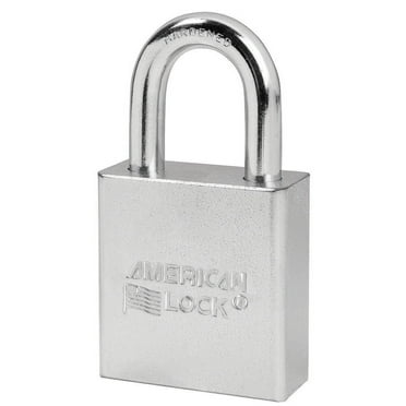 Master Lock Solid Steel 64 mm (2-1/ 2in) Padlock with Key, 24mm (15/16 ...