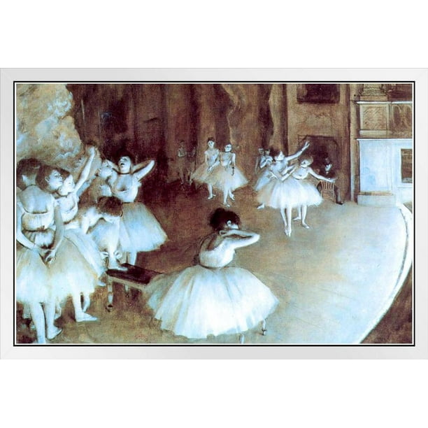 Edgar Degas Rehearsal On Stage Impressionist Art Posters Degas Prints ...