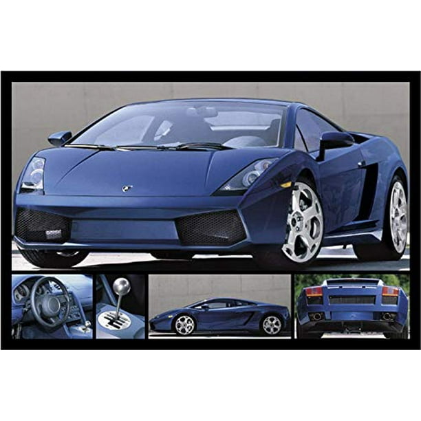 Lamborghini Gallardo Sports Car Laminated Poster - 36.5" x 24.5 ...
