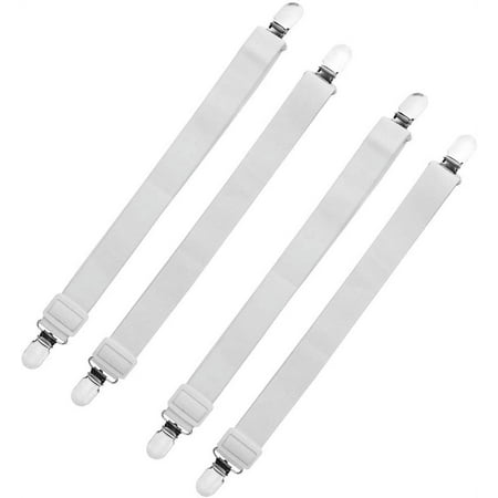 4 Pieces Bed Sheet Holder Straps Sheet Keepers Straps Bed Sheet Holders ...