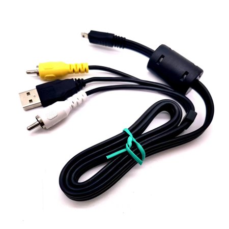 Camera 8 USB Data Cable Video AV RCA Output Camera Mini 8 Pin Cord Dual ...