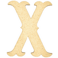 Krafty Supply 4" Tall MDF Letter X |1/8" Thick | Western Railroad ...