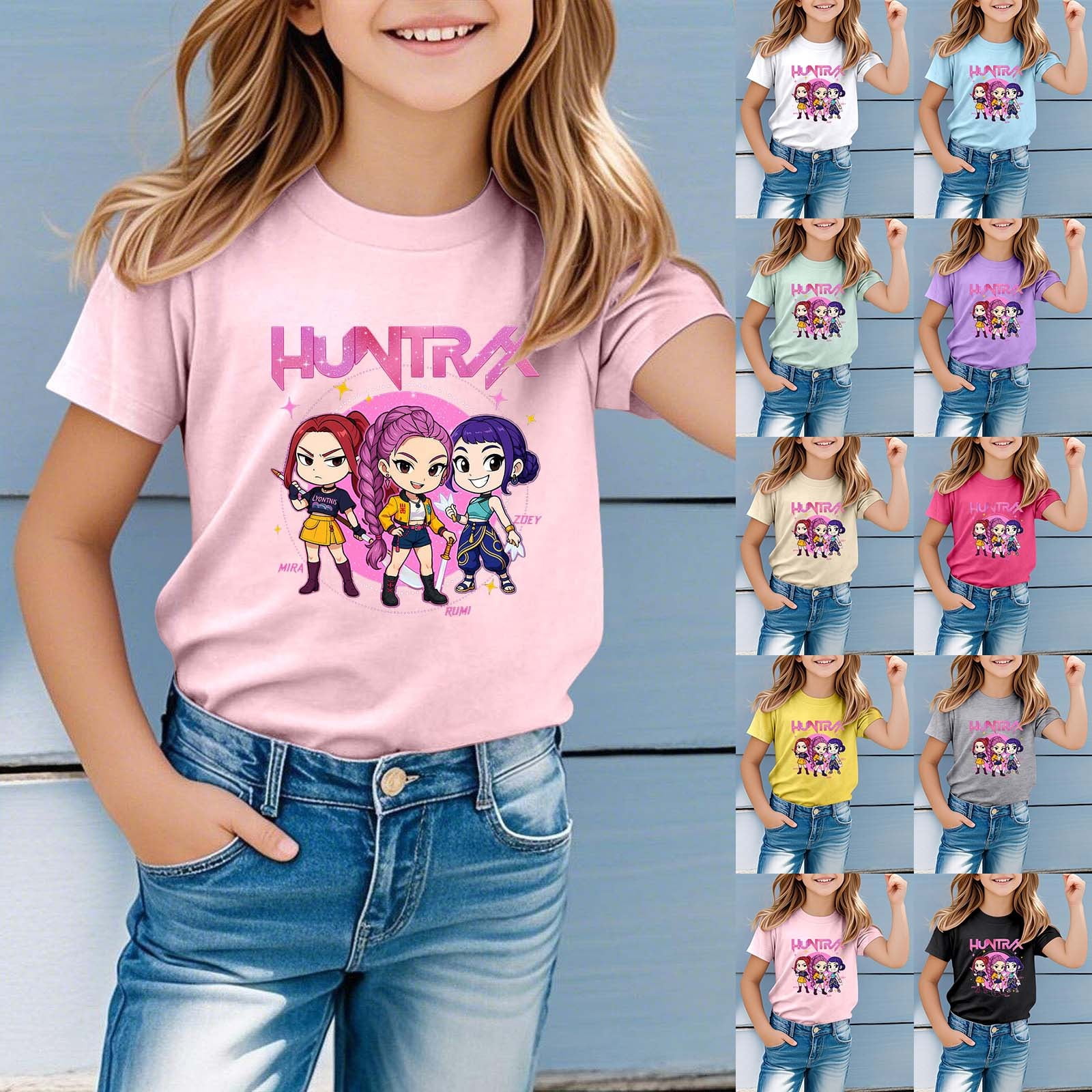 Click here for Bravefron K_pop T Shirts For Girls - Crewneck Tshi... prices