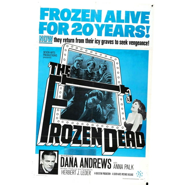 Frozen Dead The Movie Poster Metal Sign Art Print 8x12 Multi-Color ...