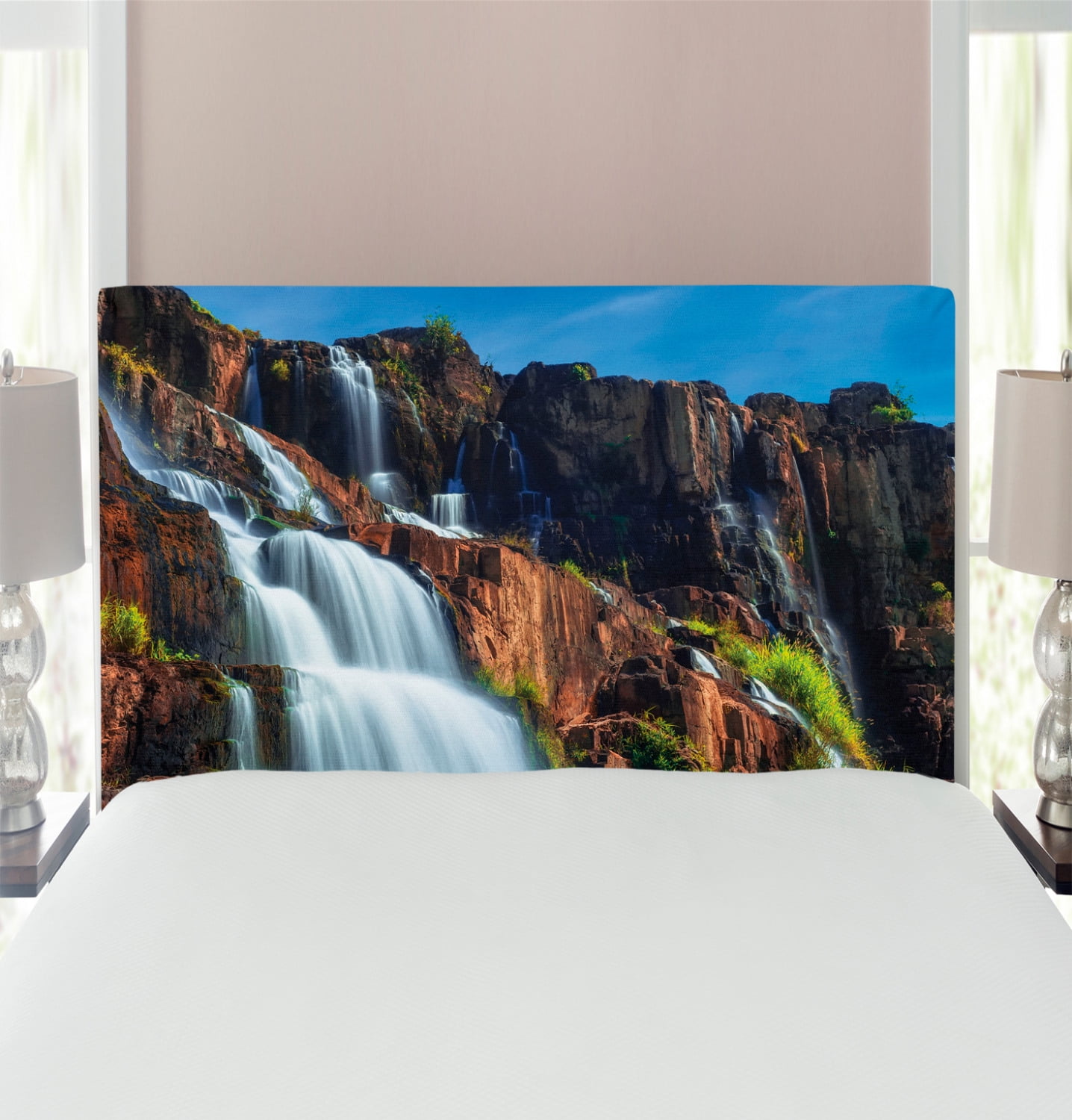 Rainforest Headboard, Pongour Waterfall Exotic Natural Beauty Landscape ...
