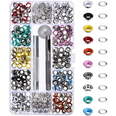 Dritz 7/16" Extra-Large Eyelets with Tools, Zinc, 72 Sets - Walmart.com