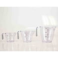 Home Basics 3 Piece Measuring Cup with Rubber Grip - Walmart.com
