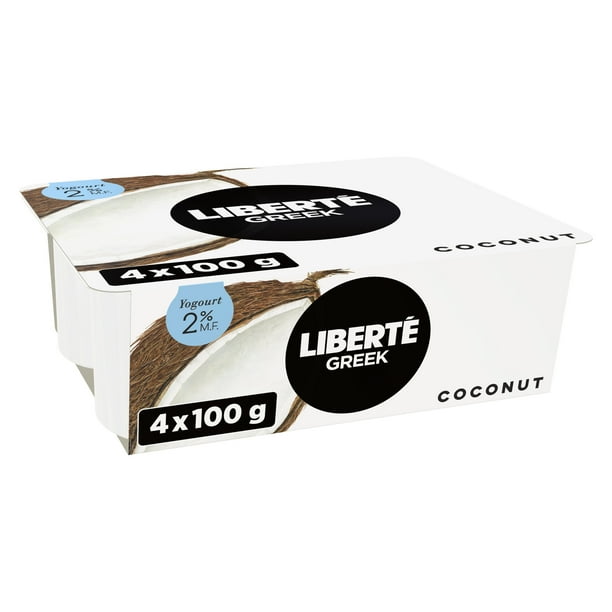 Liberté Greek ® 2% Coconut Yogurt, 4x100g - Walmart.ca