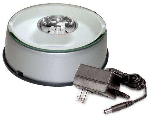 National Artcraft® Rotating Lighted Display Base with Mirror Top Uses ...