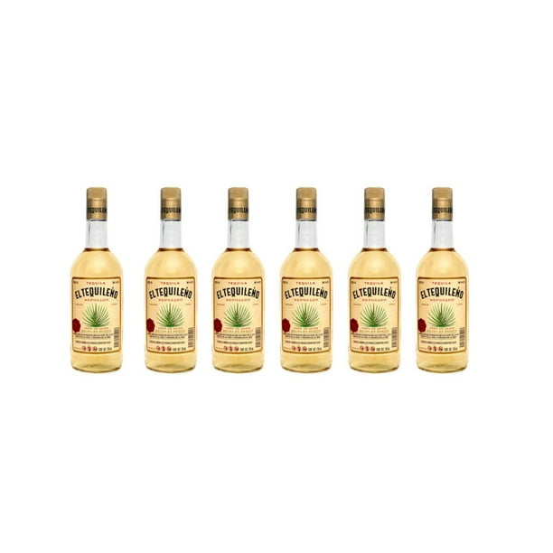 Pack de 6 Tequila El Tequileño Reposado 750 ml | Bodega Aurrera en línea
