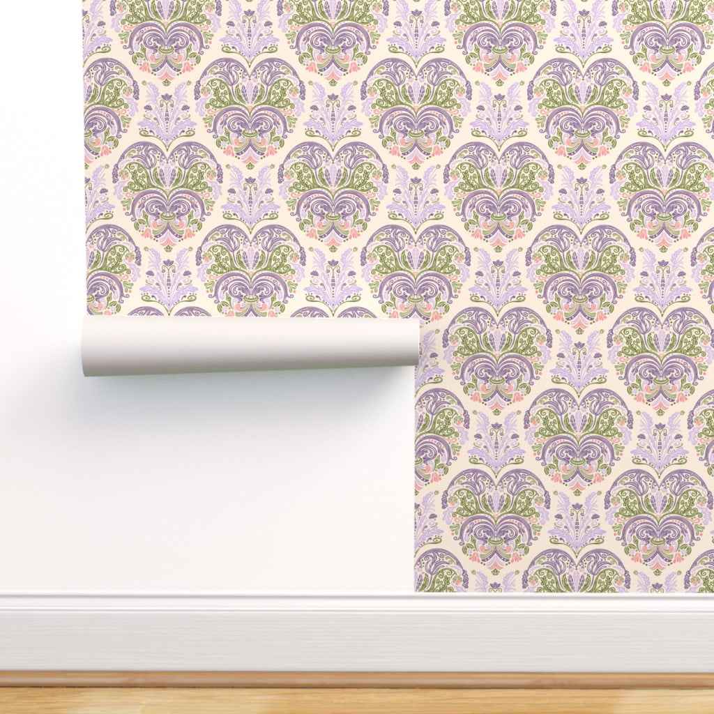 Pink Rococo Wallpaper