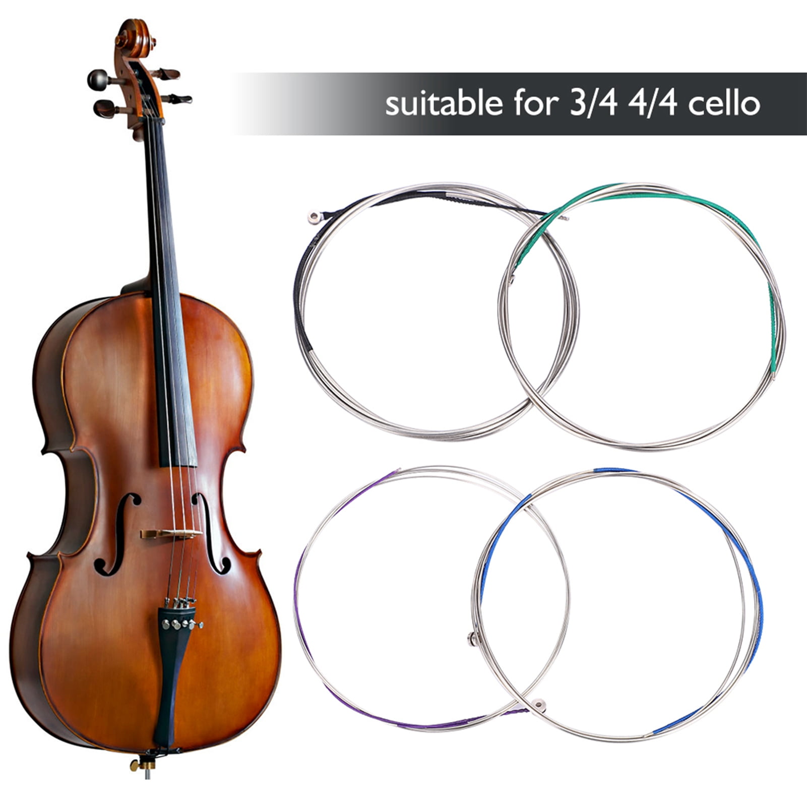 Click here for Zaqw Guitar Metal Strings Full Set Cello Strings G... prices