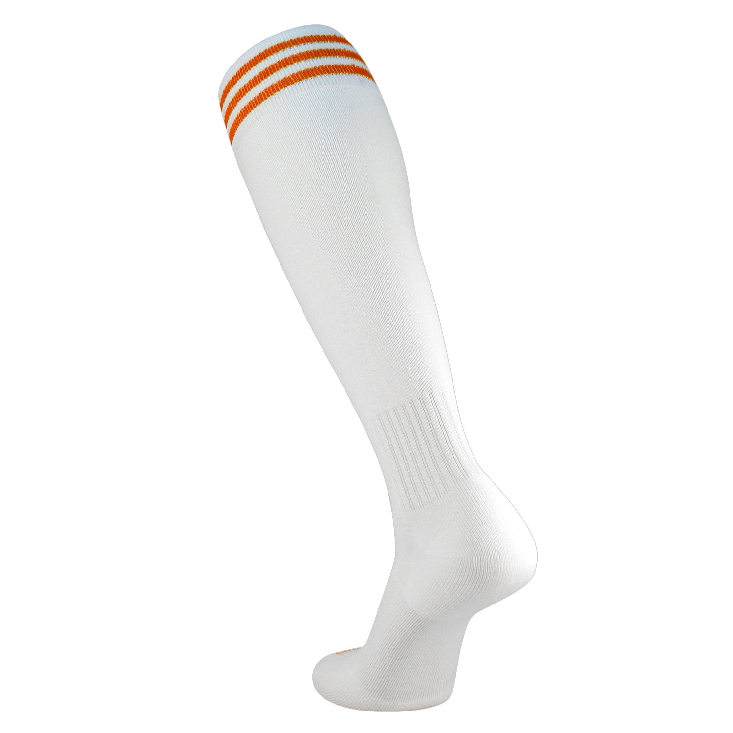 TCK Finale 3 Stripe proDRI Soccer Socks (White/Orange, L) - Walmart.com