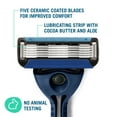 Preserve Shave 5 Razor, Recycled Materials, Navy, Ceramic Coated Blades ...