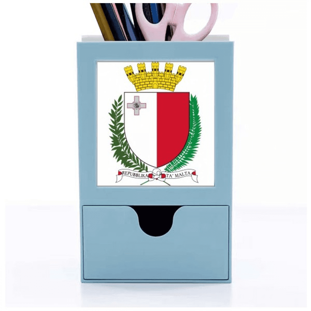 malta eu national emblem Desk Supplies Organizer Pen Holder Card ...