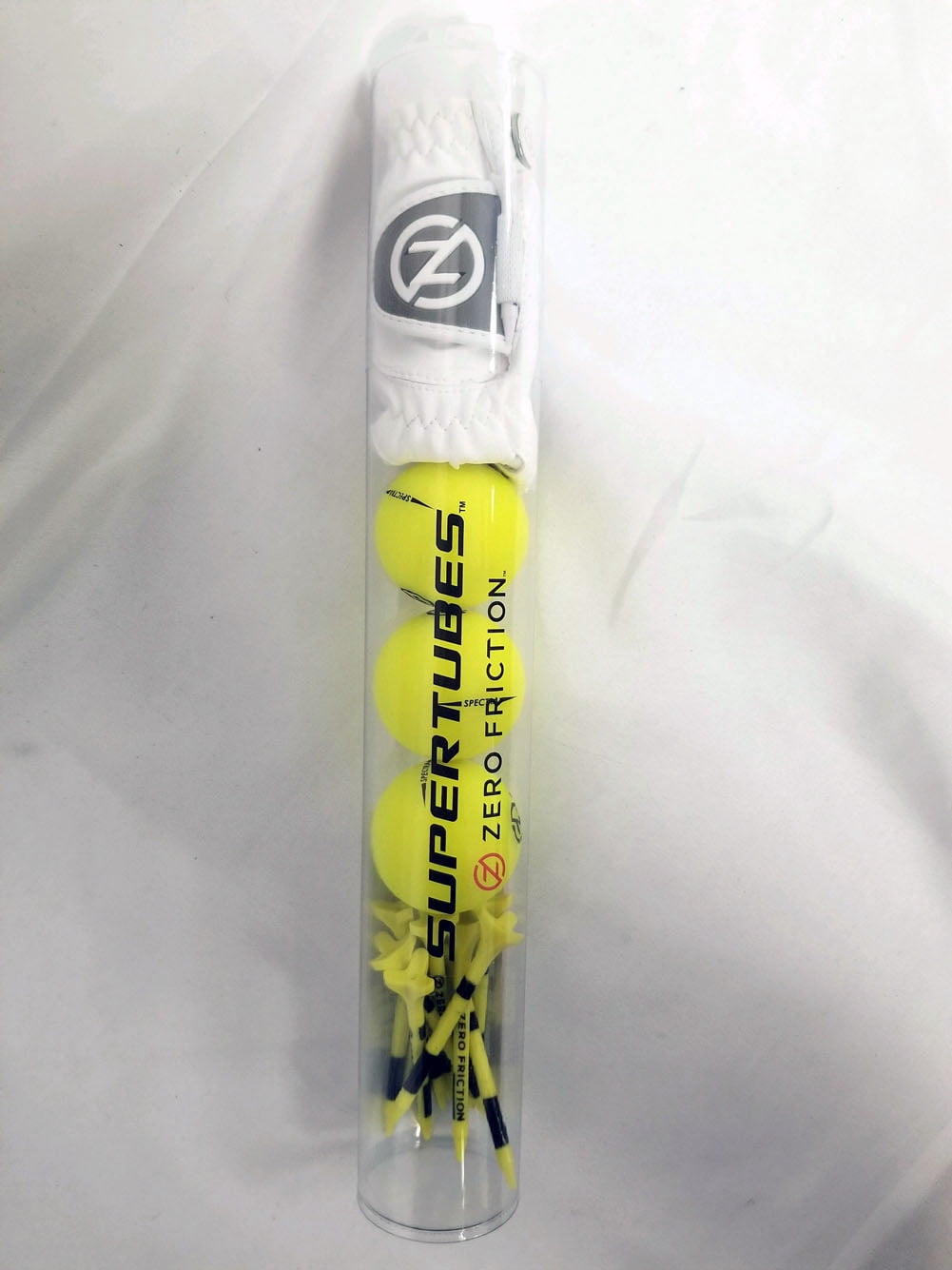 Zero Friction SuperTube (LADIES, Neon Yellow, 1 Glove, 3 Balls, 10 Tees ...