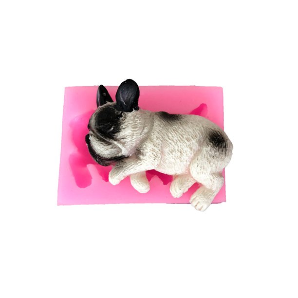 Cheers Cute Bulldog Silicone Fondant Mold Cake Chocolate Candy Clay DIY ...