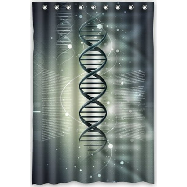 Greendecor Biological Sciences Gene Dna Waterproof Shower Curtain Set