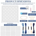 8Pcs Plastic Sashiko Stencils Kit Geometric Sashiko Pattern Templates ...
