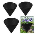 3PCS 12/14/16inch Cone Shaped Planter Basket Liners Fabric Plant Liners ...