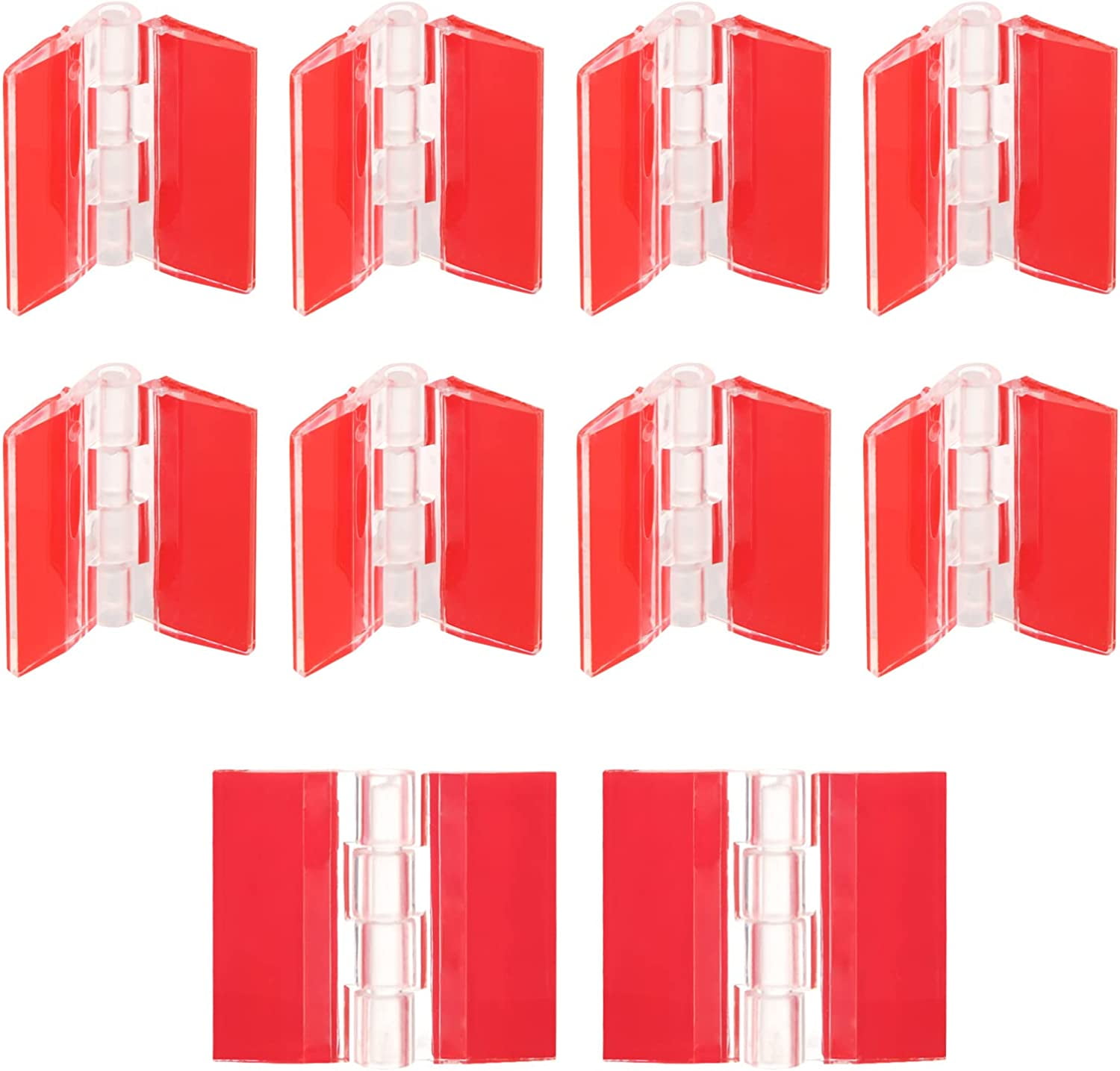 10 Pcs Acrylic Hinge 30x35 mm,Transparent Plastic Continuous Piano ...