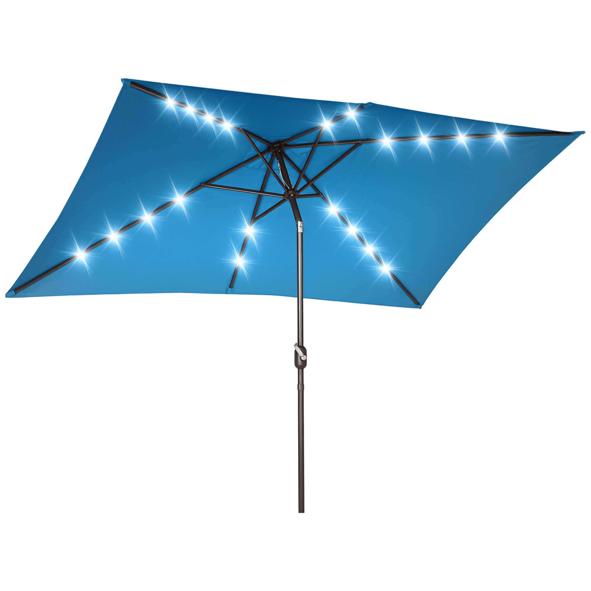 Click here for Outsunny 6.5x10ft Patio Umbrella Rectangle Solar P... prices