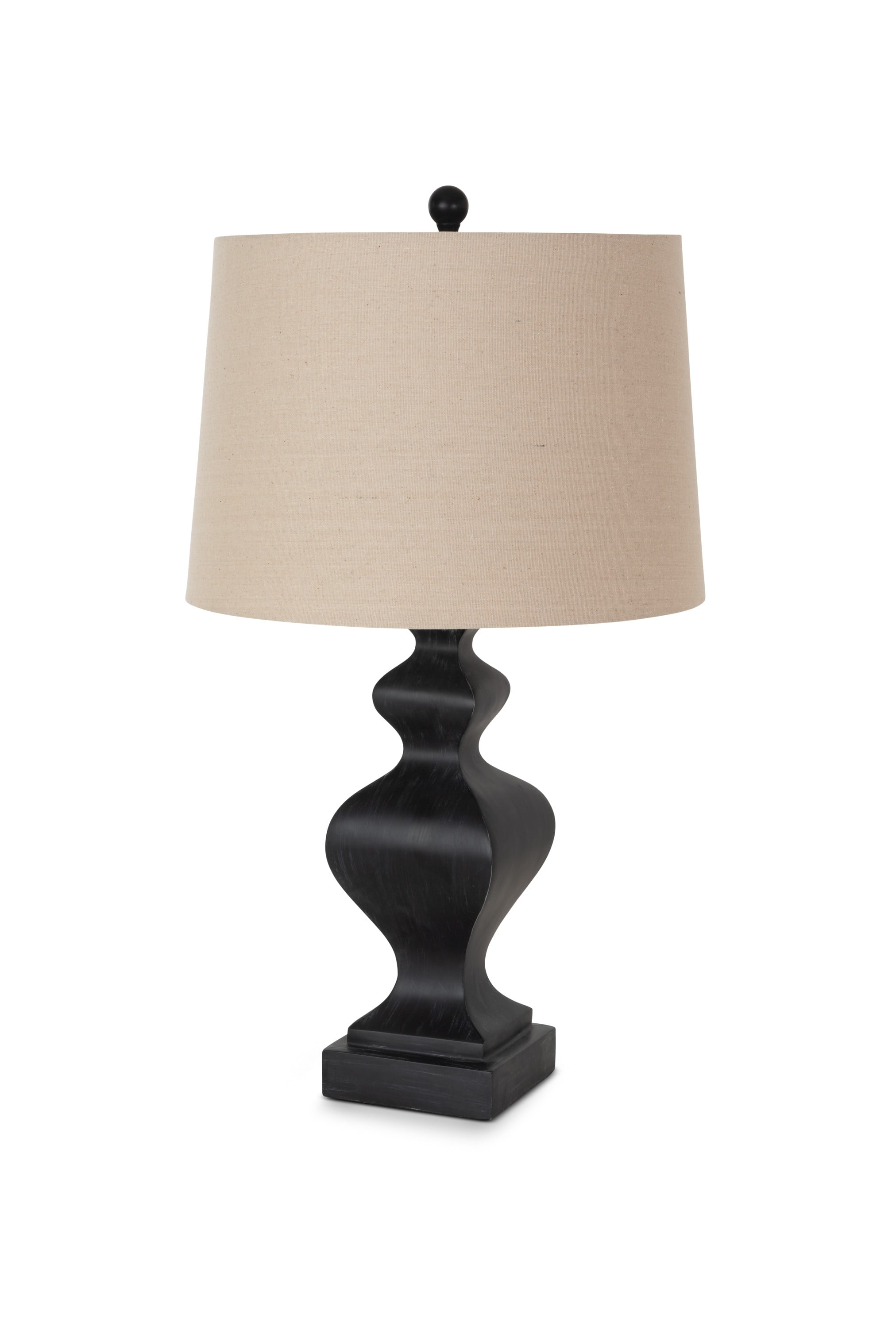 Set of 2 Black Curvy Base Table Lamps - Walmart.com