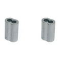 3/32" Aluminum Crimping Loop Sleeve Wire Rope Sleeves Double Barrel ...