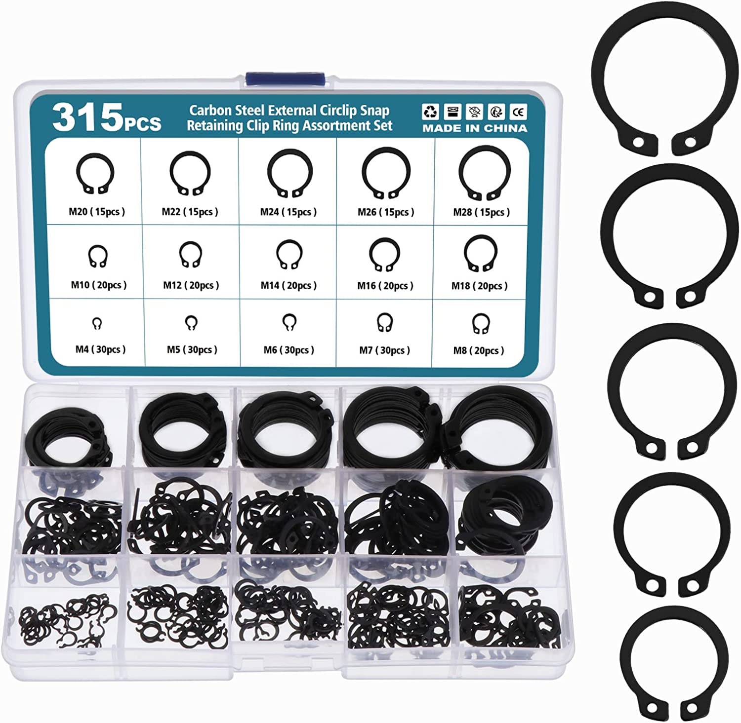 Excellence quality Easy Return Carbon Steel 18mm Clip Inner Retainer ...