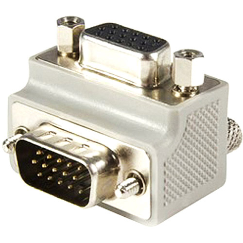 Startech.com GC1515MFRA1 Right Angle VGA to VGA Cable Adapter Type 1 ...