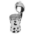 Aluminum Coffee Maker for Home & Cafe, 150mL Milk Cow Design 3-Cup Moka ...