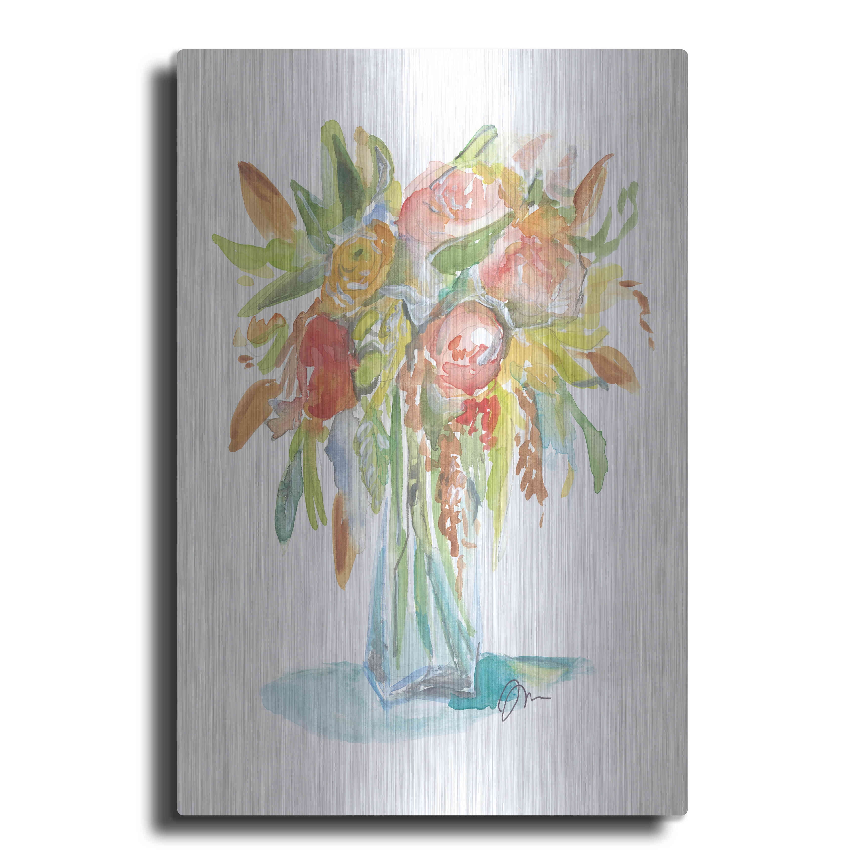 Luxe Metal Art 'Spring Memories' by Jessica Mingo, Metal Wall Art, 12 ...