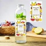 Fruit Juice Bottle Stickers Juice Beverage Bottle Labels 1.5 x 2.5 inch ...