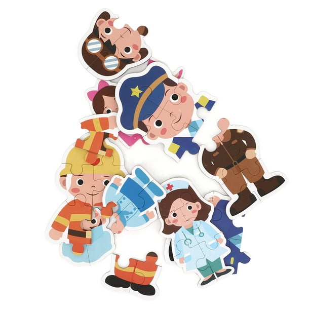 Learning Puzzles, 33 Kinds People Figure Design Development Jigsaw ...