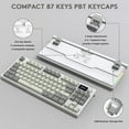 ATTACK SHARK K86 RGB 75% Wireless Gasket Mechanical Keyboard,82 Keys ...