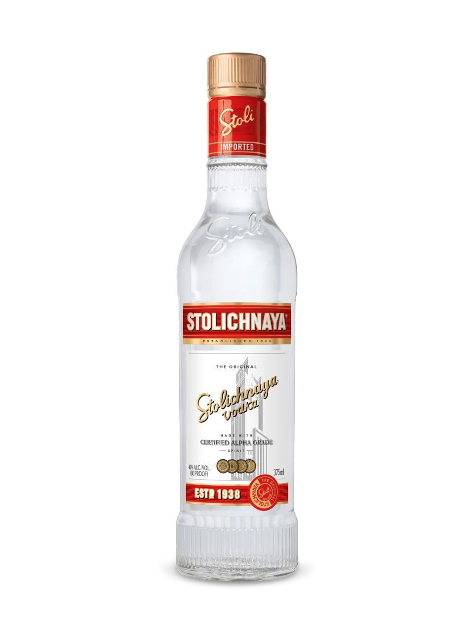 Vodka Stolichnaya 375 ml Pack de 4 | Walmart en línea