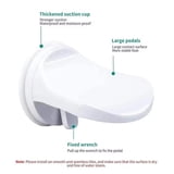Suction Cup Shower Foot Rest No Punching Step Non-Slip Washing Wear ...
