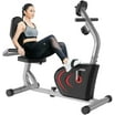 Pooboo Adjustable Seat Recumbent Exercise Bike, Home Gym Workout, Magnetic Resistance Indoor ...