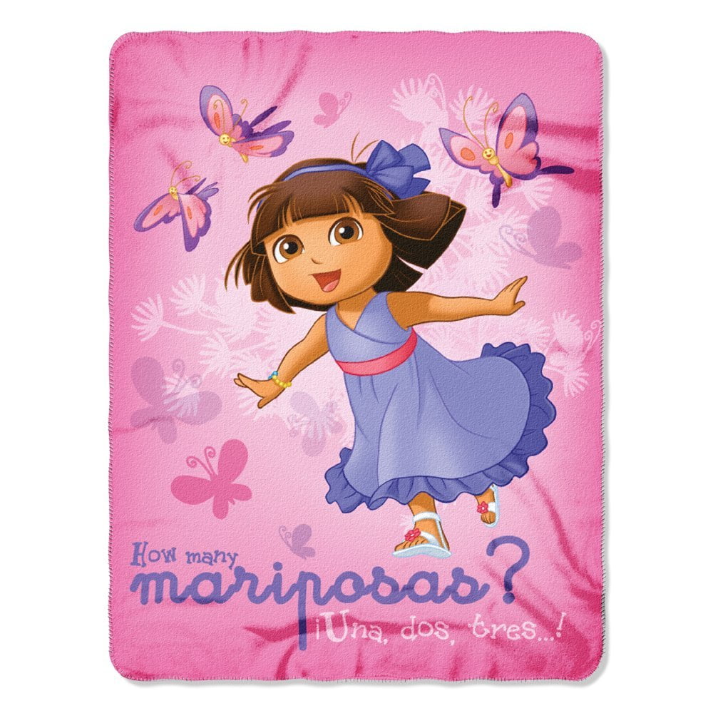 Fleece Throw - Dora - Butterfly Dance ver 2 50x60" New Blanket ...