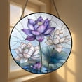 Floral Garden Stained Glass Suncatcher – Bloom Cluster Window Art Decor ...