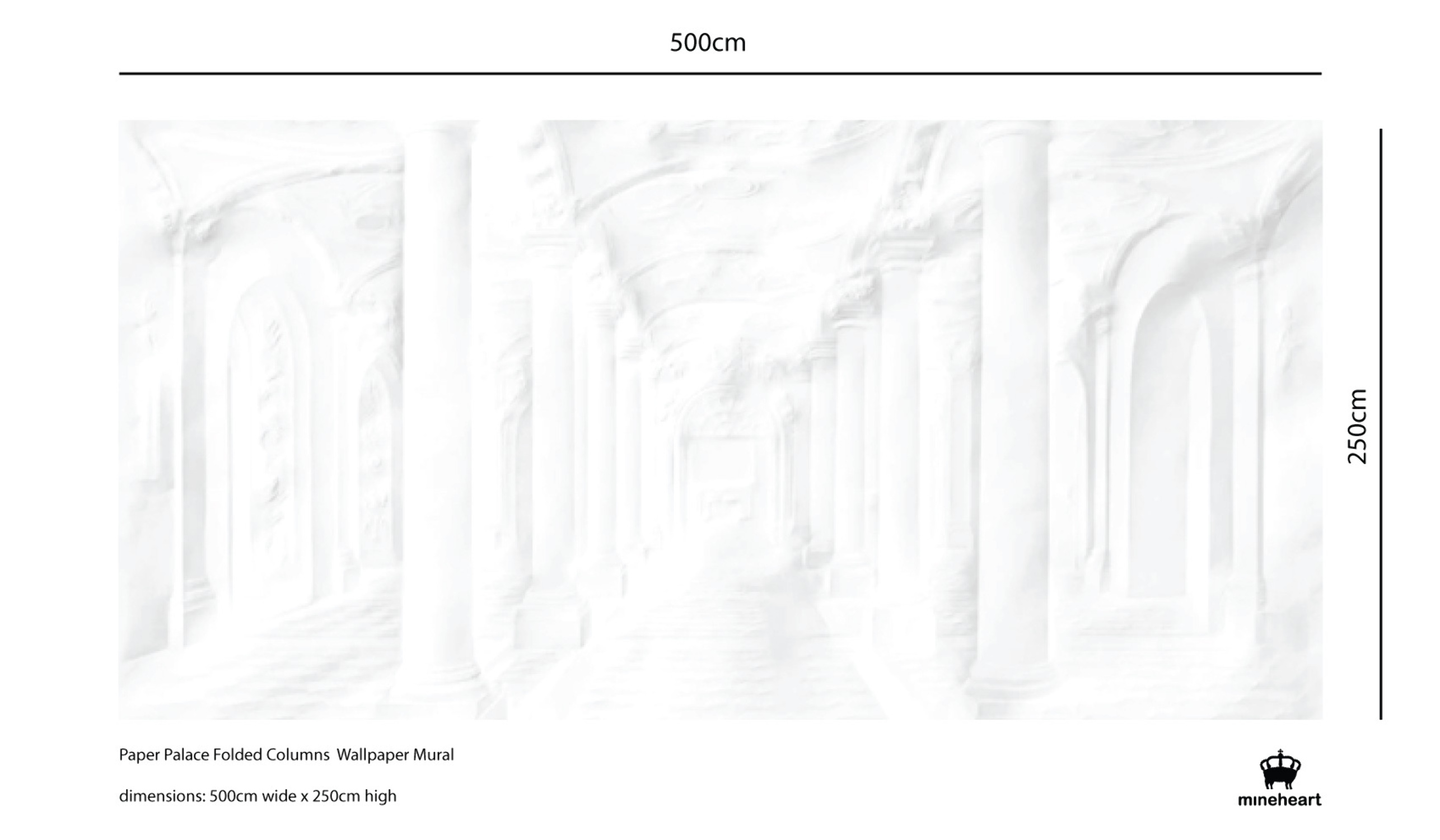 Paper Palace Folded Columns Wallpaper Mural - Walmart.com